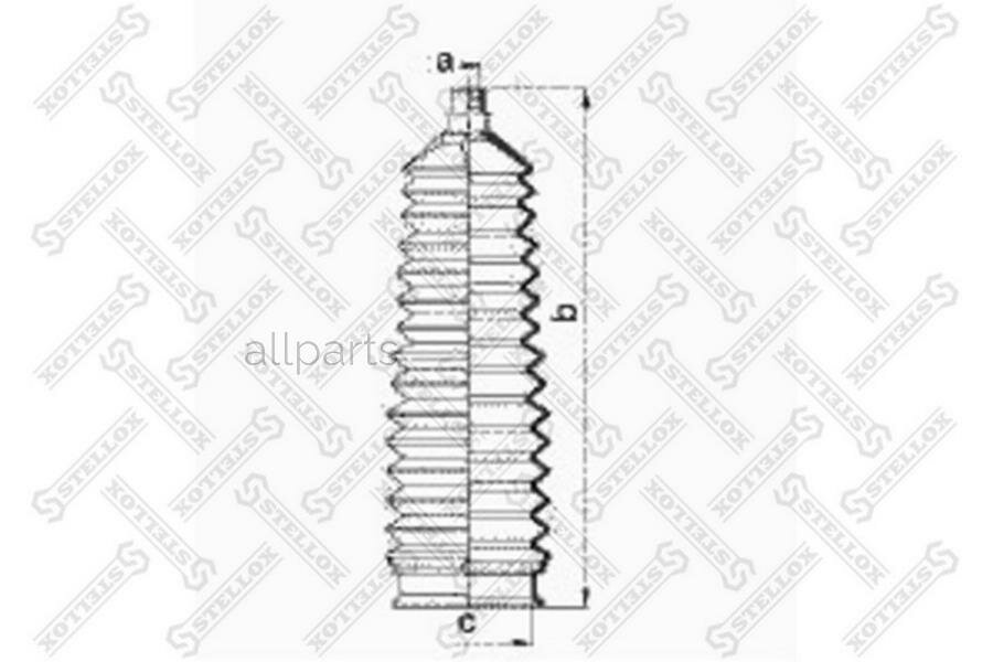 STELLOX 1453006SX пыльник рейки рулевой!\ Kia Rio III 11>