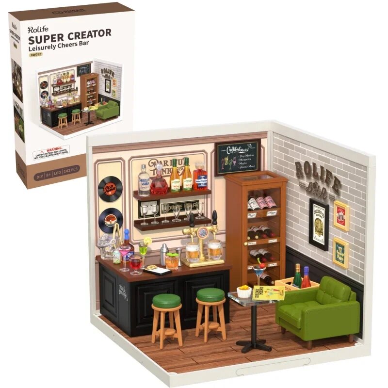 Набор для сборки 3D-пазла Rolife: ресторан Burger Yum Yum Leisurely Cheers Bar