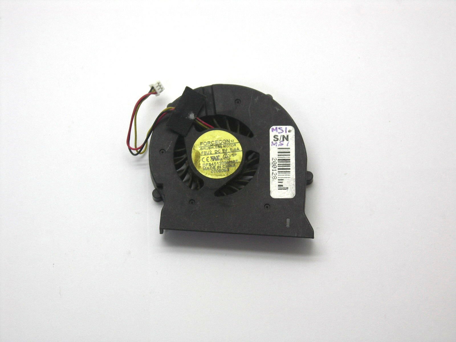 Вентилятор для ноутбука MSI, Samsung dfs451205m10t f8u2