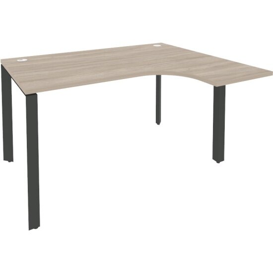 Стол эргономичный Riva CHAIR правый на П-образном м/к O. MP-SA-3 (R) Дуб аттик/Антрацит металл 1380*1180*750 Onix