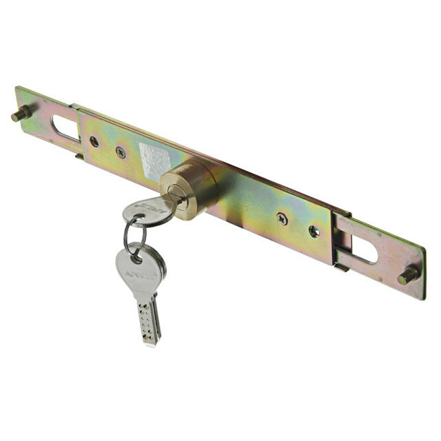 PALIDORE замок для роллет 30x120 мм золотистый металлический корпус надежный