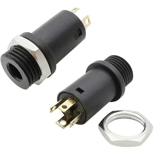 Гнездо 3.5мм Premier 1-091-4 TRRS 4-контактный разъём на корпус с гайкой