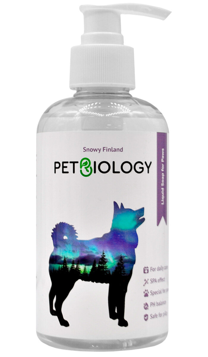 Мыло для лап PetBiology Финляндия для собак и щенков с хвойным деревом, смолой и мхом 300 мл 1 шт