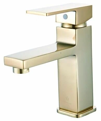 Смеситель для раковины монолитный, золото D106-10J