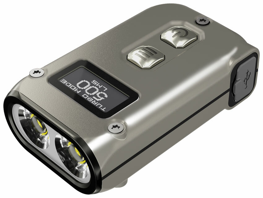 Наключный фонарь Nitecore TINI2 Ti OSRAM P2 x 2 Titan 500 Люмен 60 часов 83 метра USB-C