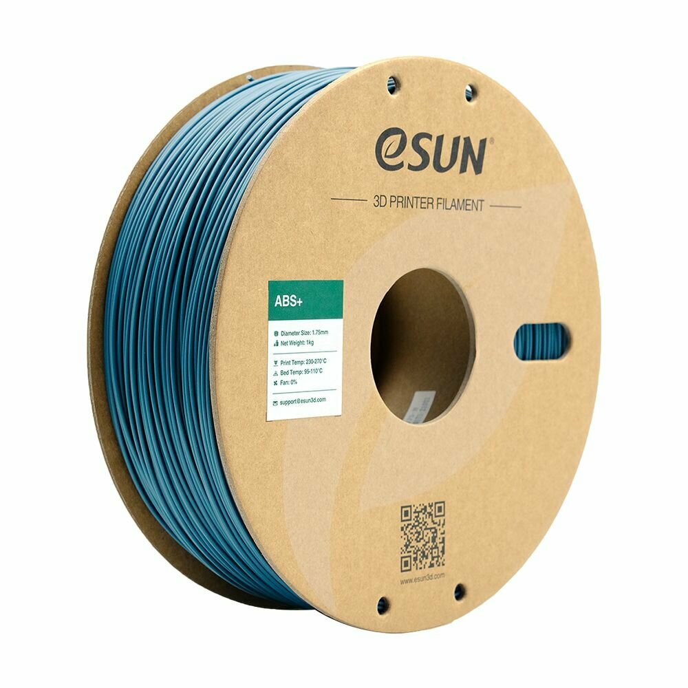 Катушка ABS+ пластика Esun, 1.75 мм, 1 кг, серая
