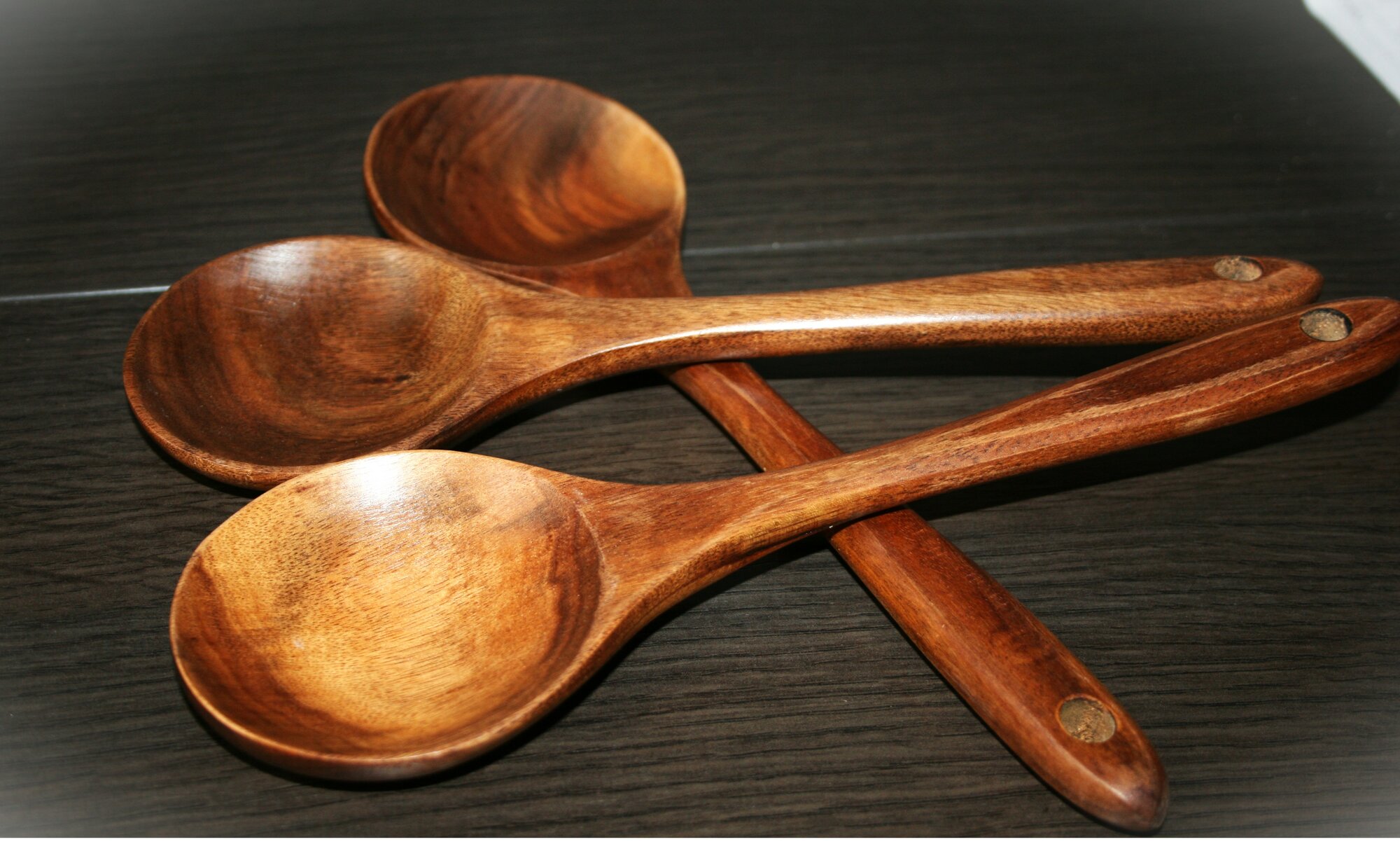 Маленькая ложка для смешивания салатов, варенья из цельного тикового дерева, 24 х 7 см, 1шт