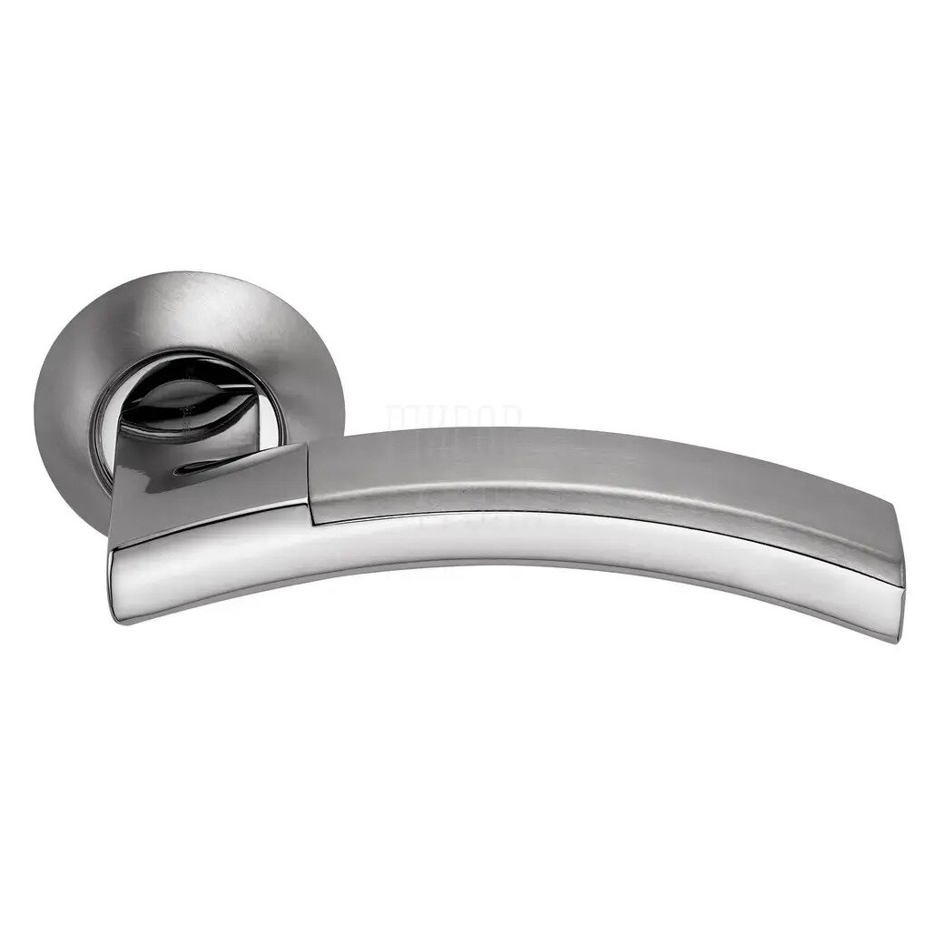 Дверные ручки на круглой розетке Archie S010 132 матовый хром