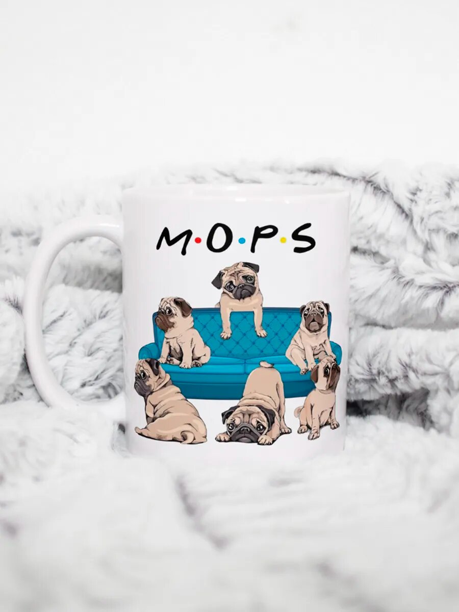 Кружка пёсик "Мопс"