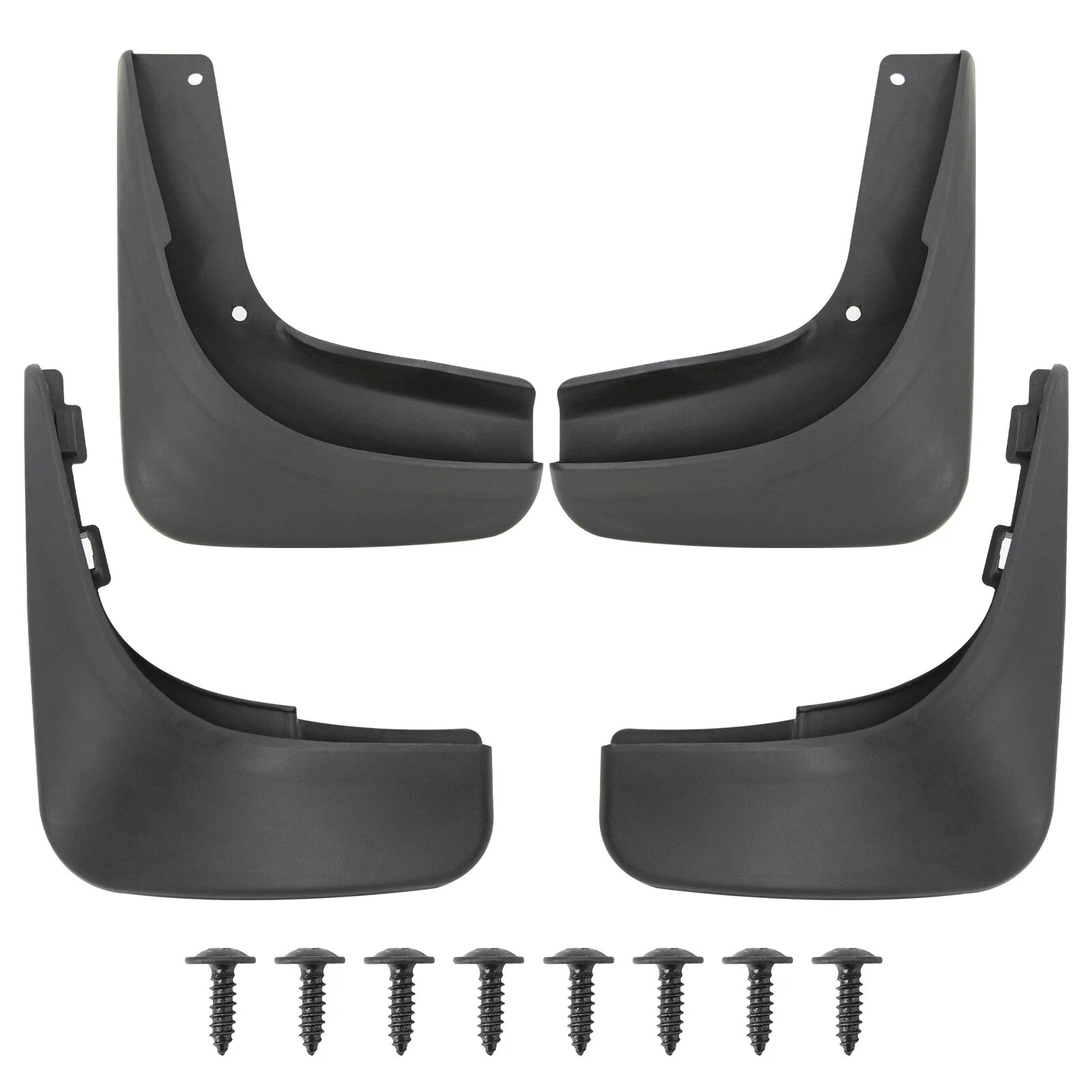 Передние и задние брызговики для Volkswagen VW Golf 6 Mk6 2009 2010 2011 2012, комплект формованных брызговиков, брызговики Black