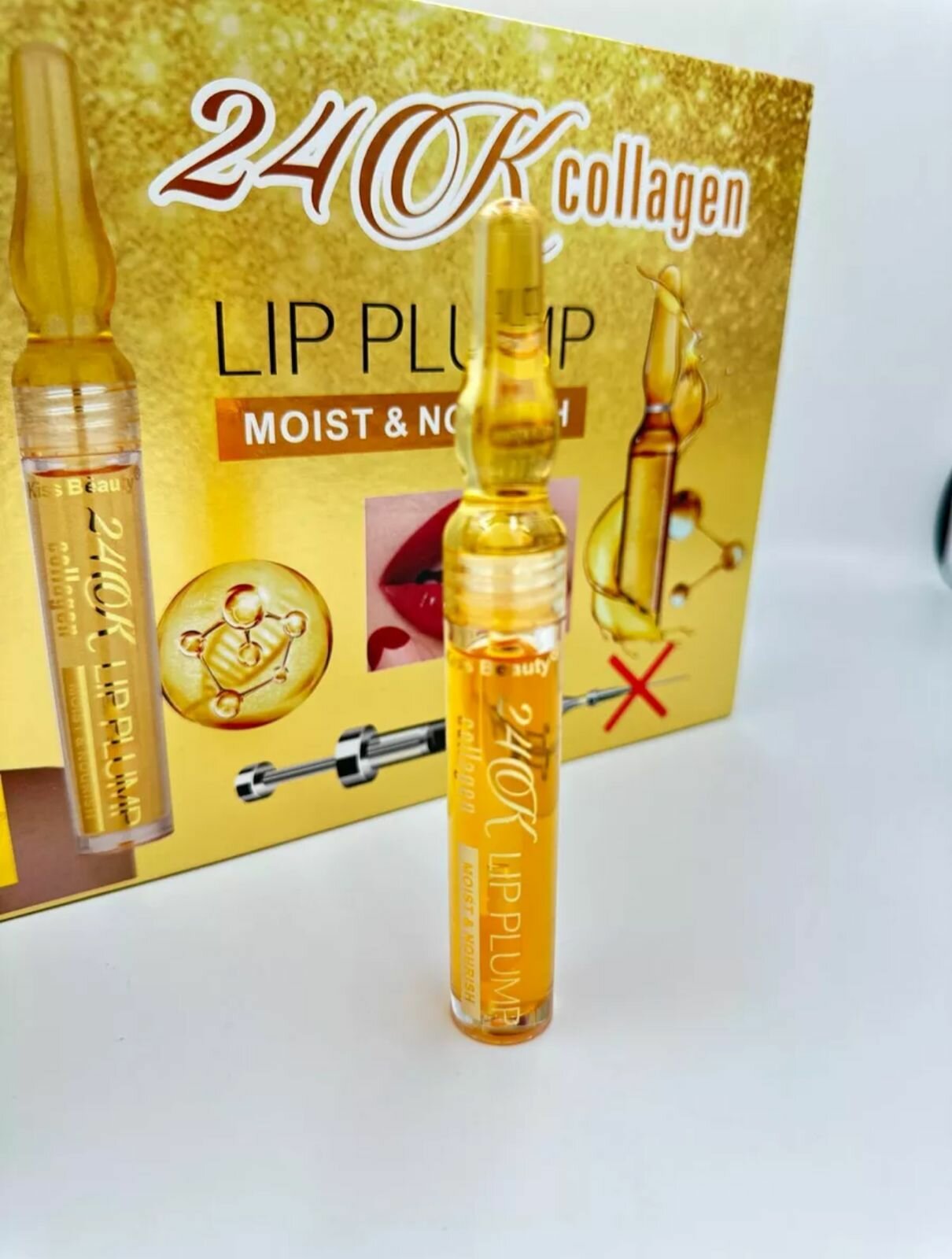 Collagen Блеск для увеличения губ Kiss Beauty