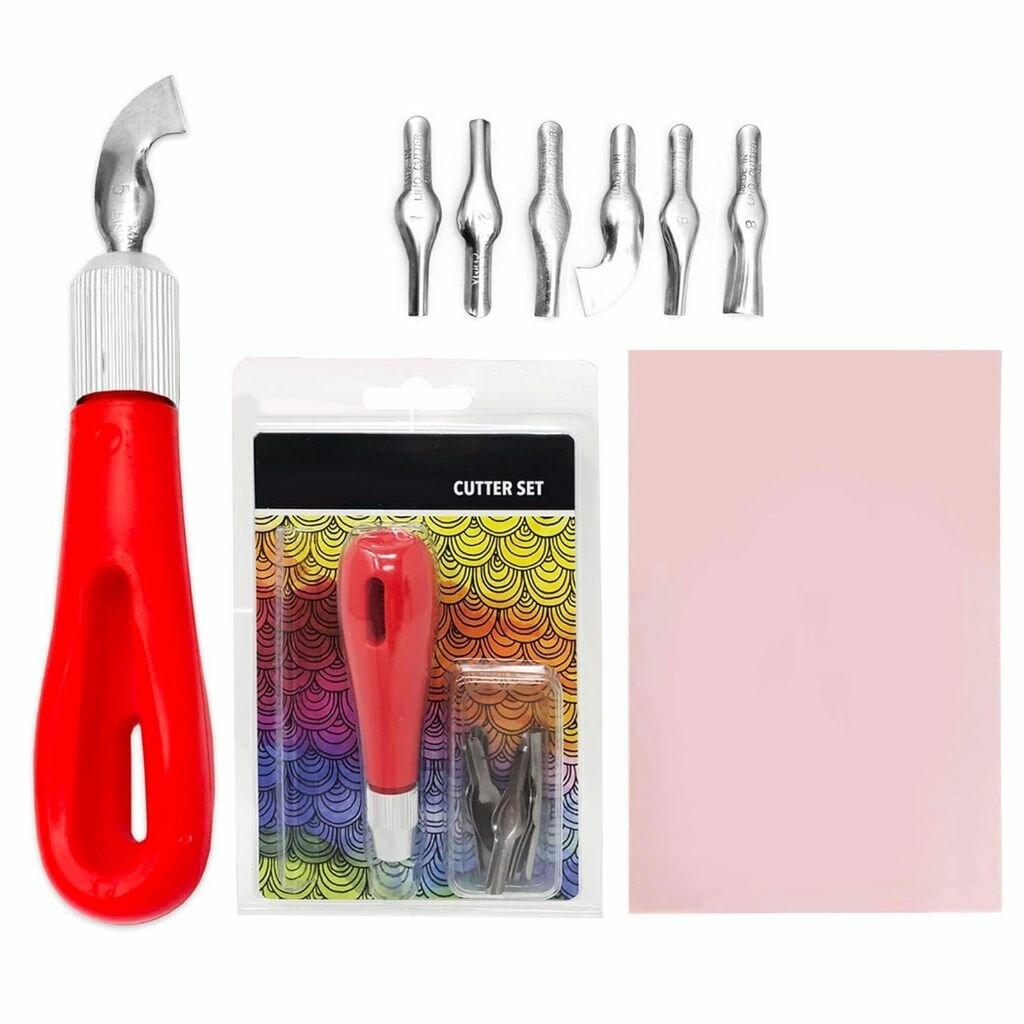 Наборы для изготовления резиновых штампов, резьба с резаком, стартовый инструмент печати DIY