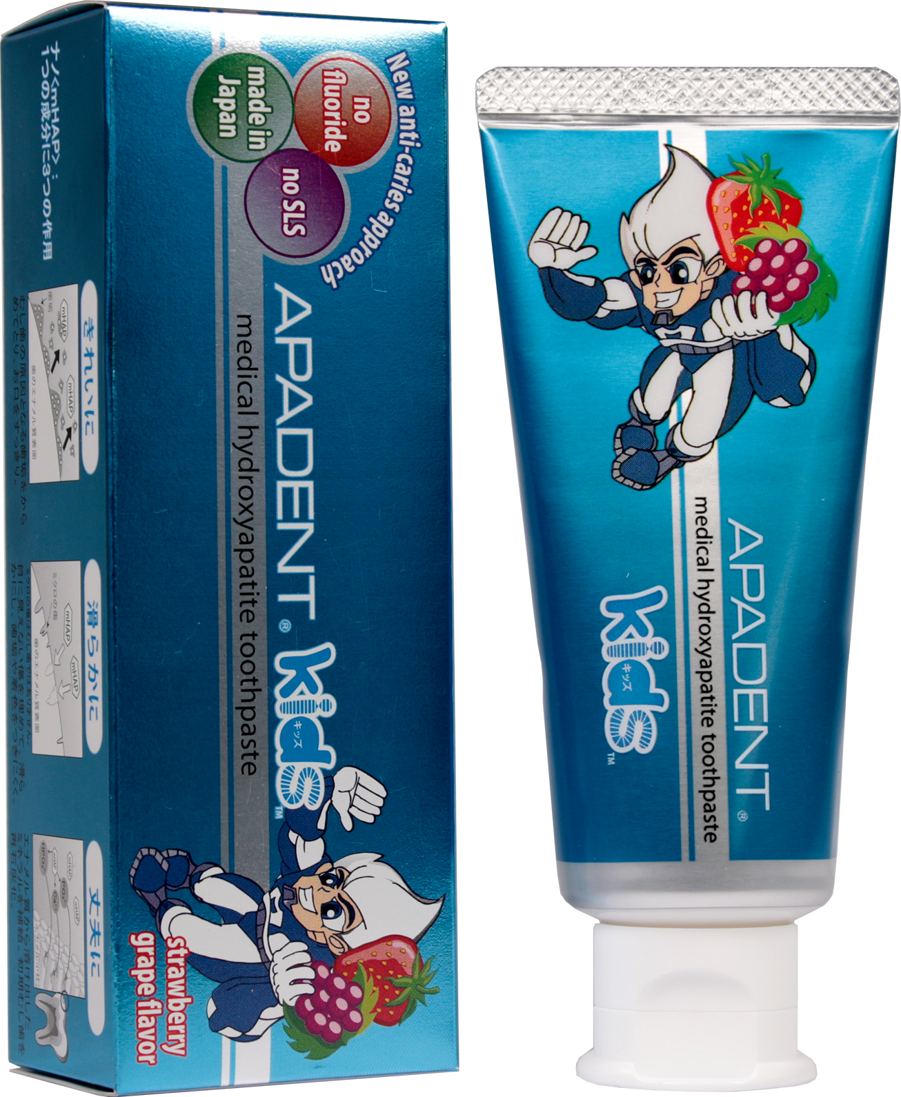 Зубная паста Sangi Apadent Kids, первоклассная защита от кариеса с первого зуба, 60 г, Япония