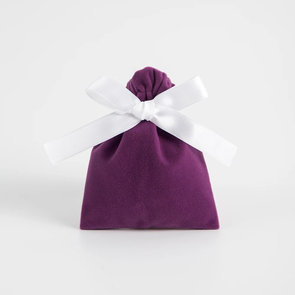 Бархатные подарочные сумки Weikende 10 шт. Фиолетовый, 7x9cm, style 18