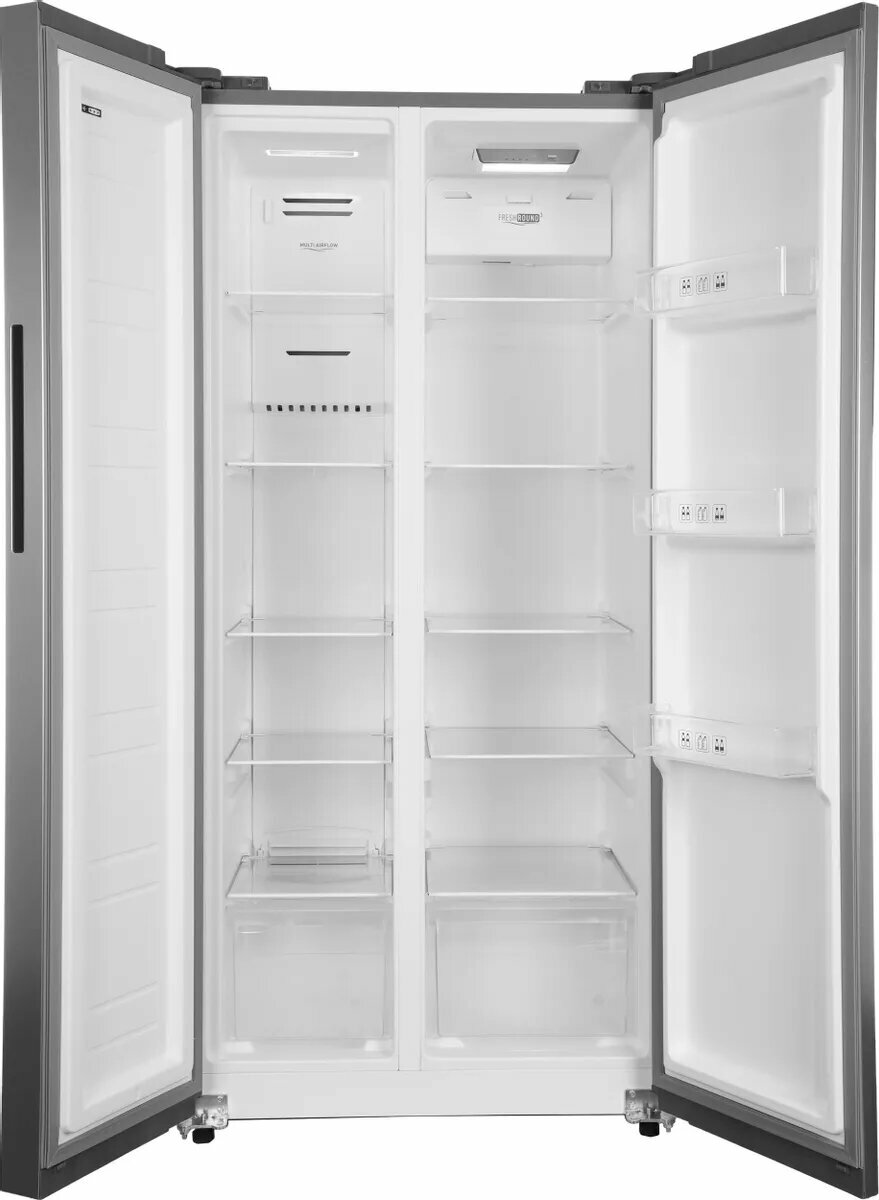 CS40082F нерж сталь / Холодильник двухкамерный Hyundai CS40082F Side by Side, нержавеющая сталь