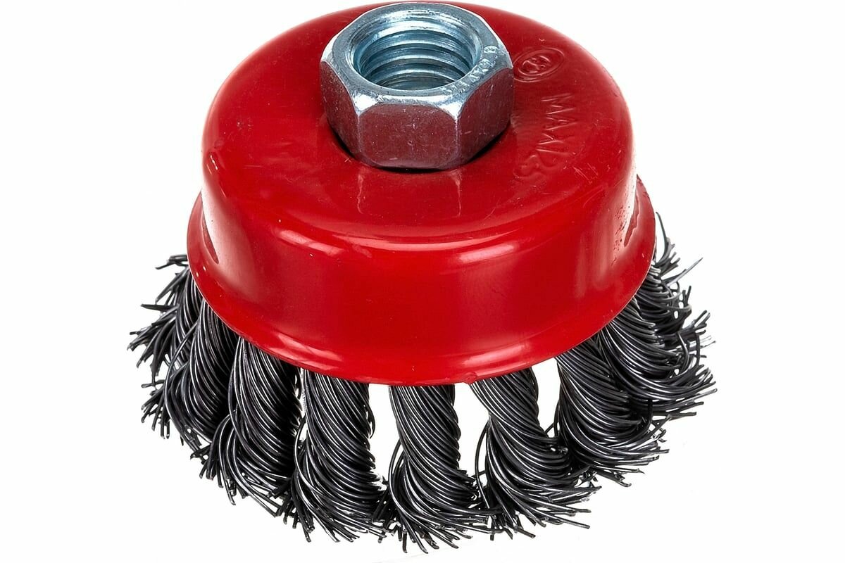 Щетка-чашка по металлу крученая 65 мм, М14 для УШМ SAMGRUPP 16139