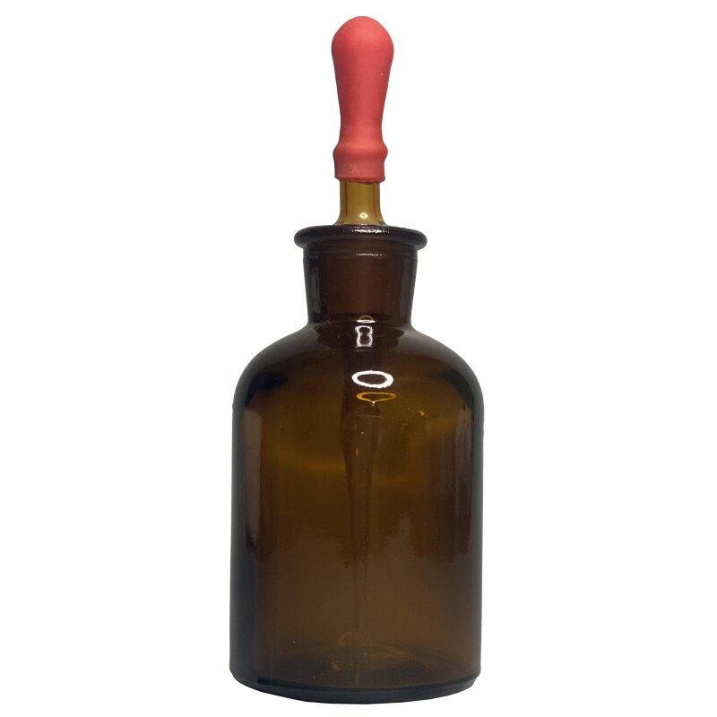 Капельница лабораторная КНР с колпачком 2-125 Страшейна, темная