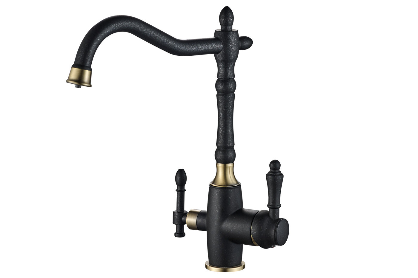 Смеситель для кухни с подключением фильтра Steel Hammer SH 812 BLACK BR