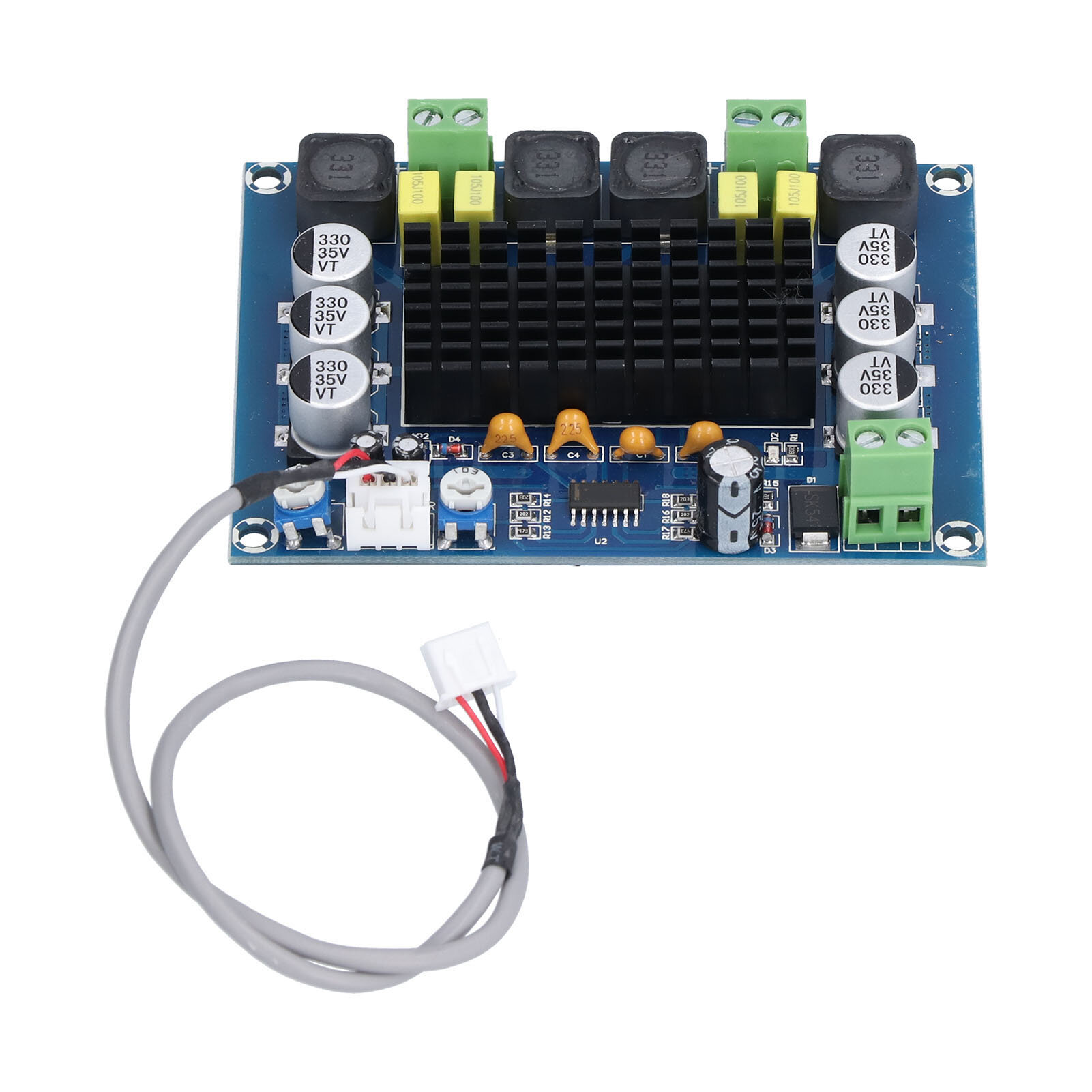 Двухканальный стереофонический высокоэффективный цифровой аудиоусилитель мощности постоянного тока 12–24 В