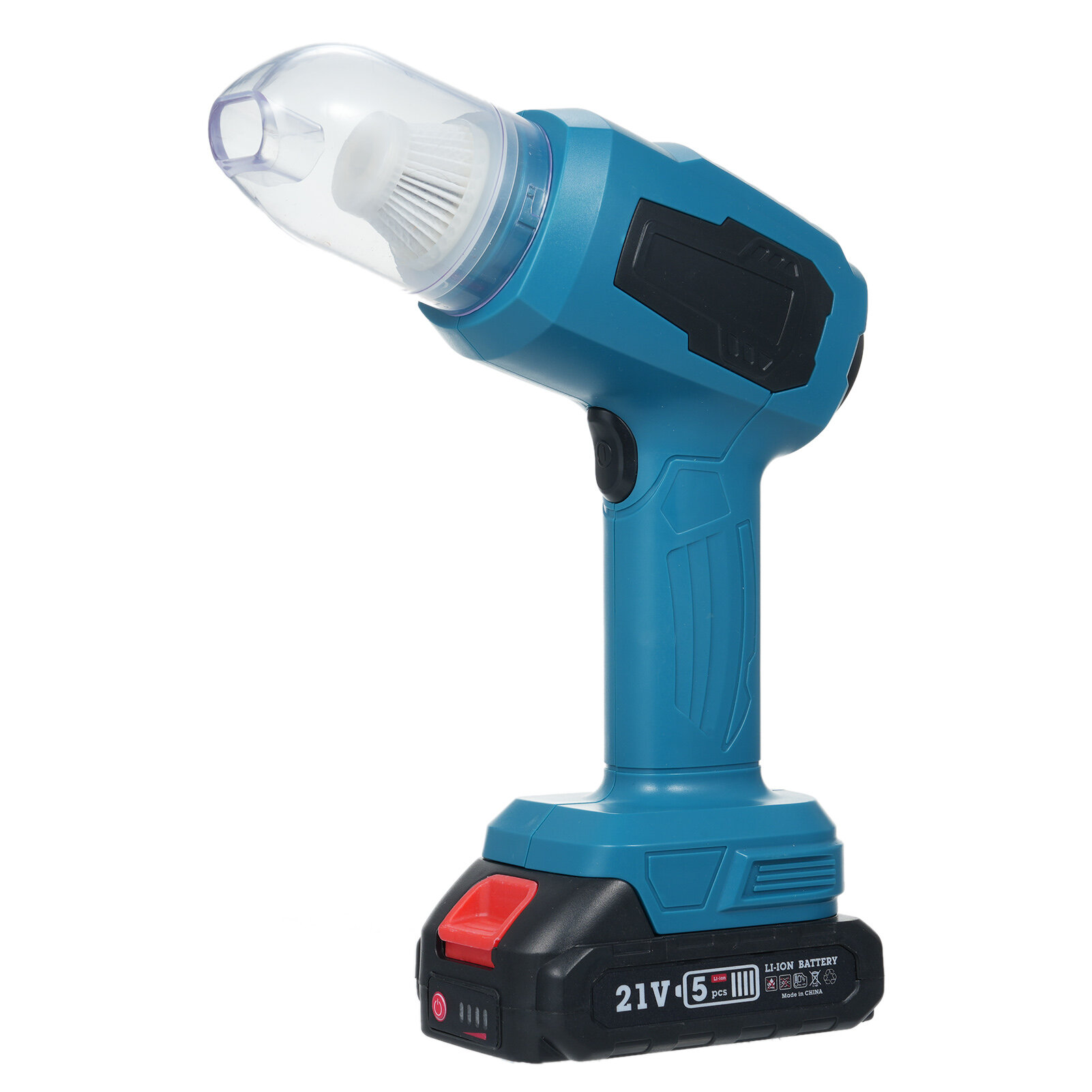 Портативный пылесос 4-в-1, высокая мощность, 16000 Па, всасывающий ручной автомобильный пылесос с аккумулятором 1500 мАч, несколько насадок для автомобиля, домашнего офиса, домашних животных