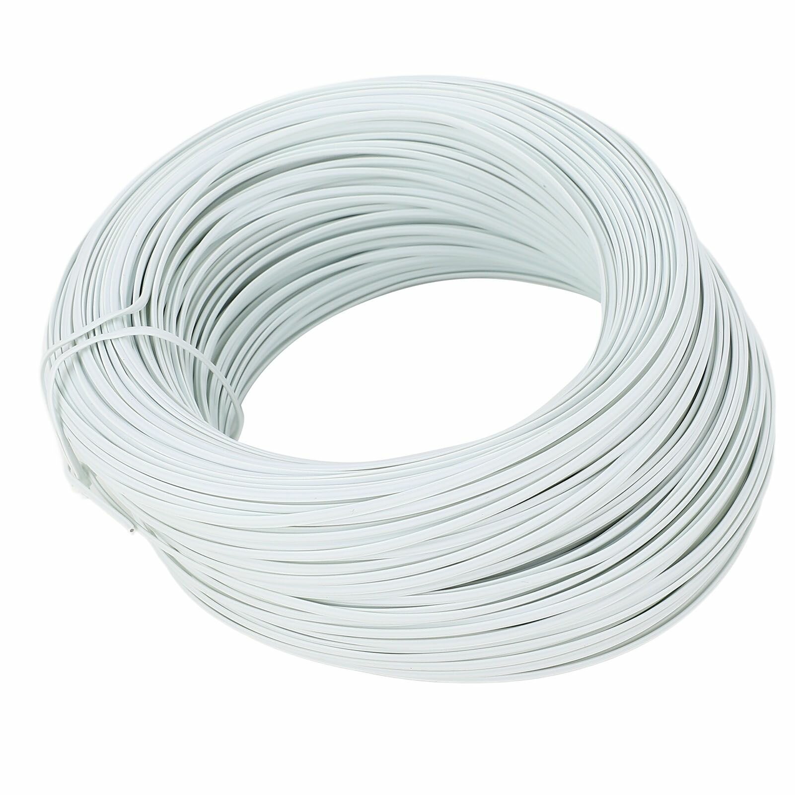 Арматурная стальная вязальная проволока 0,55 плоского типа длиной 85 м из оцинкованного железа и ПВХ арматурная вязальная проволока белого цвета