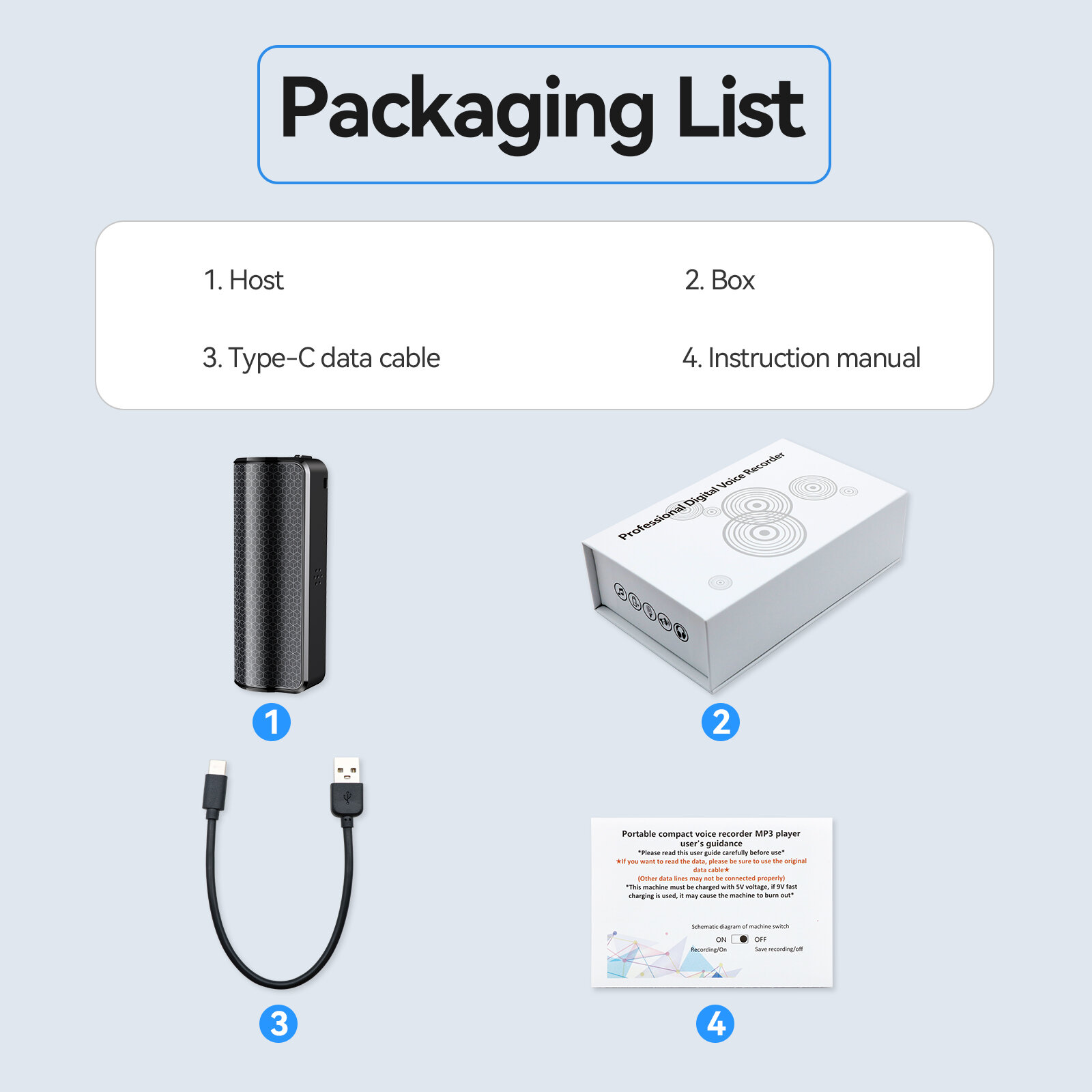 AI диктофон 64ГБ с транскрипцией 60 языков