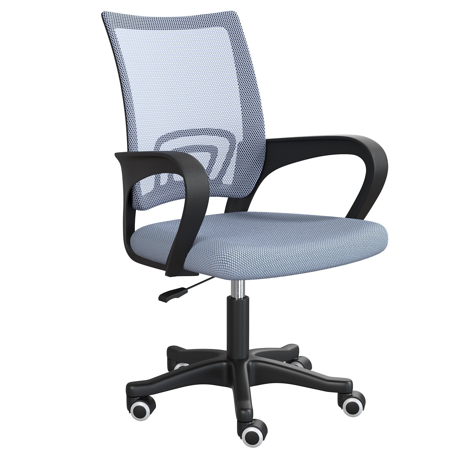 Кресло компьютерное Мебель-24 103, цвет серый, (ШхГхВ) 59х56х83-94 см, максимальная нагрузка 120 кг.