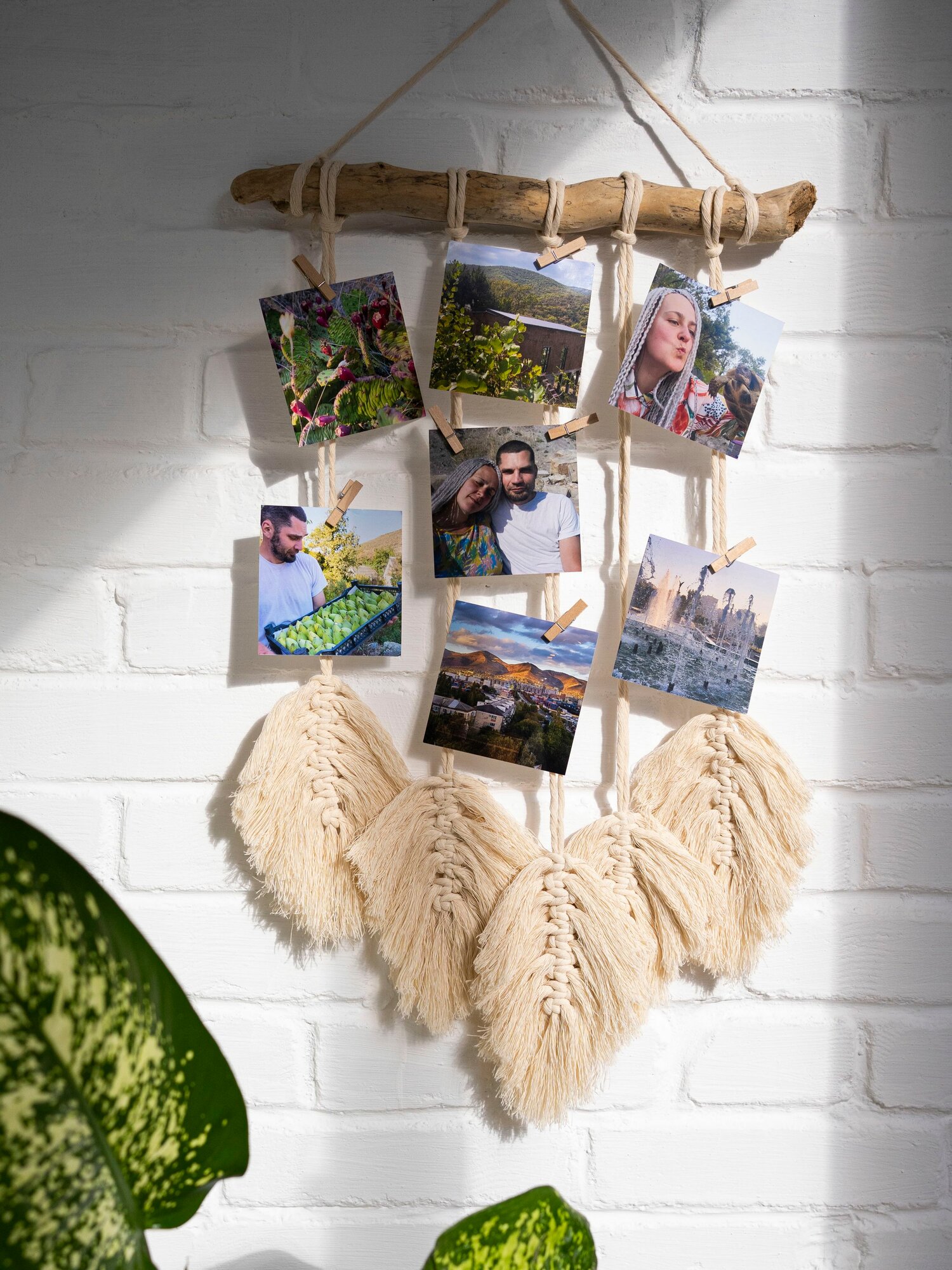 Набор для рукоделия, творчества. Панно на стену для фото в технике макраме