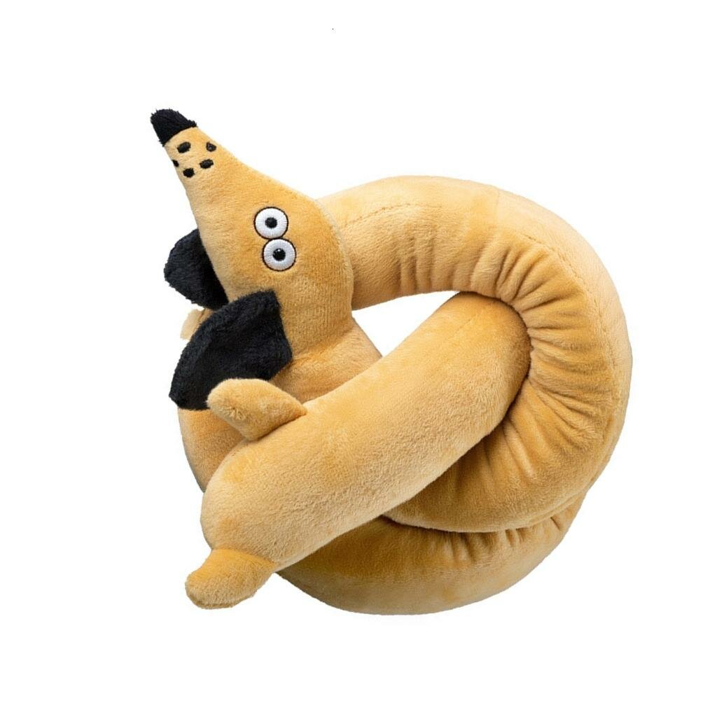 Реалистичная игрушка-такса с пищалкой