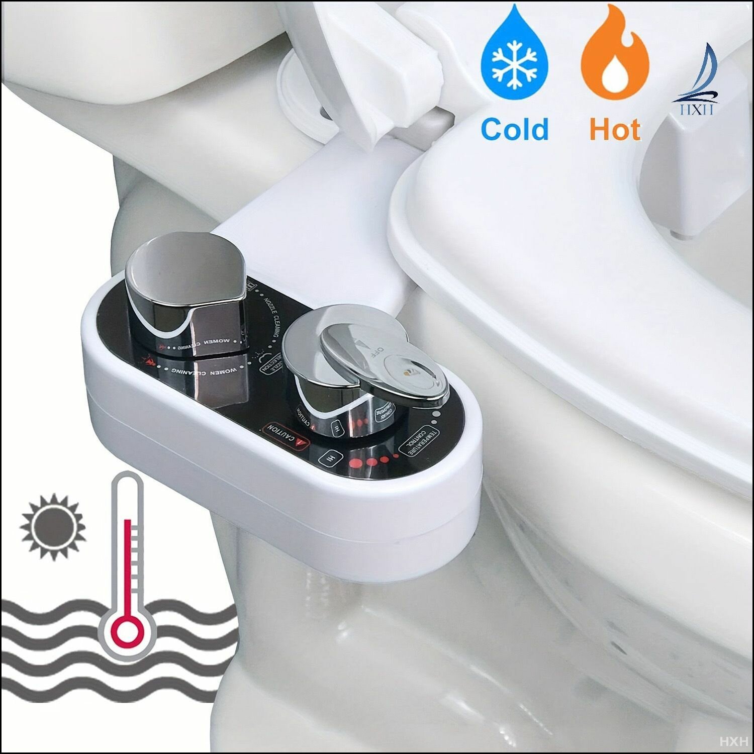 Seller2757 Биде приставка / накладка для унитаза механическая, горячая + холодная вода