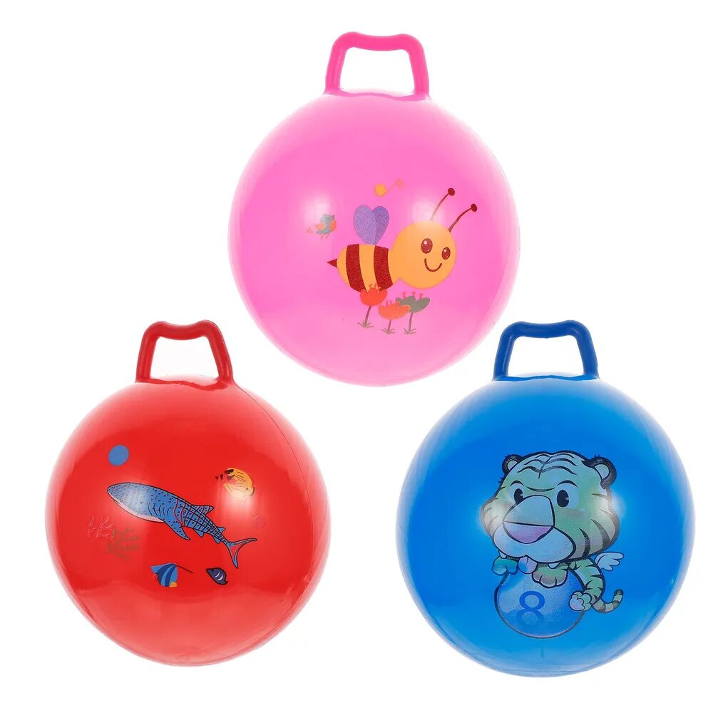 Надувные Прыгающие Шары С Удобными Ручками Для Интенсивных Игр На Улице 25X25X2Cm