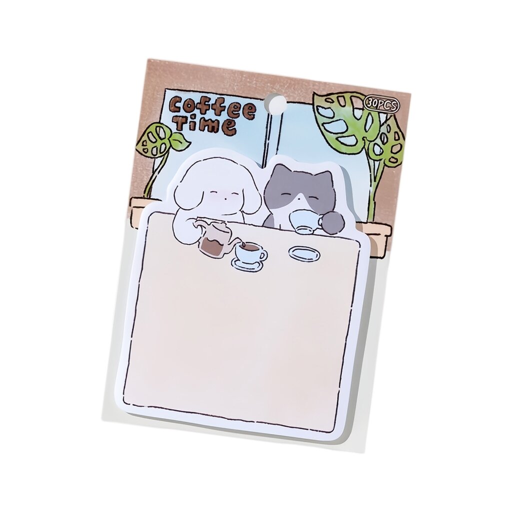 Бумага для наклеек с животными, съемная подложка для записей для досок объявлений Примечание