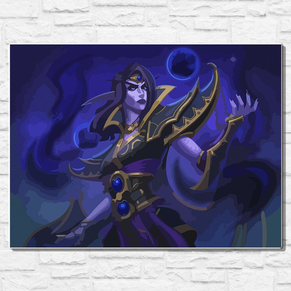 Картина по номерам на холсте игры world of warcraft (ксалатат, the war within, боги) - 14598 80х60