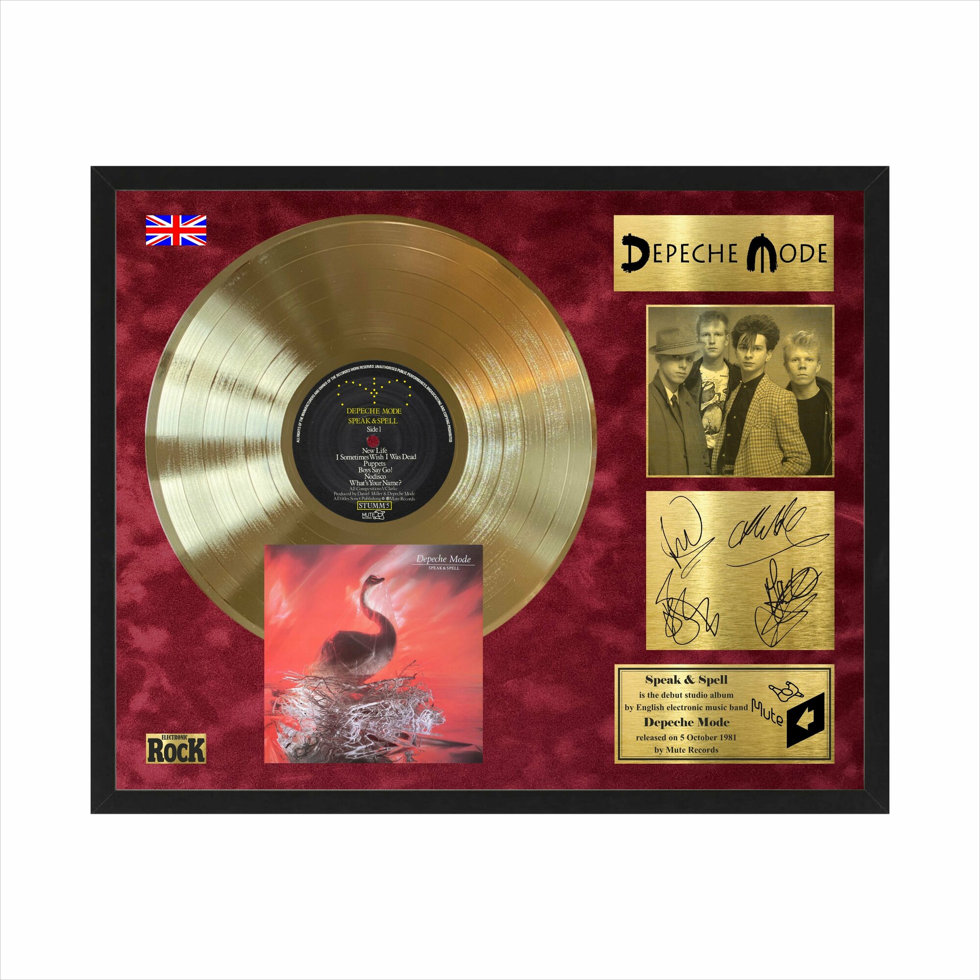 Depeche Mode Speak and spell подарочная картина