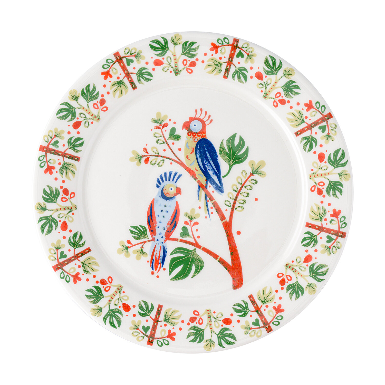 Тарелка d21 см Parrot фарфоровая обеденная закусочная Birds of Paradise Liberty Jones LJ0000168