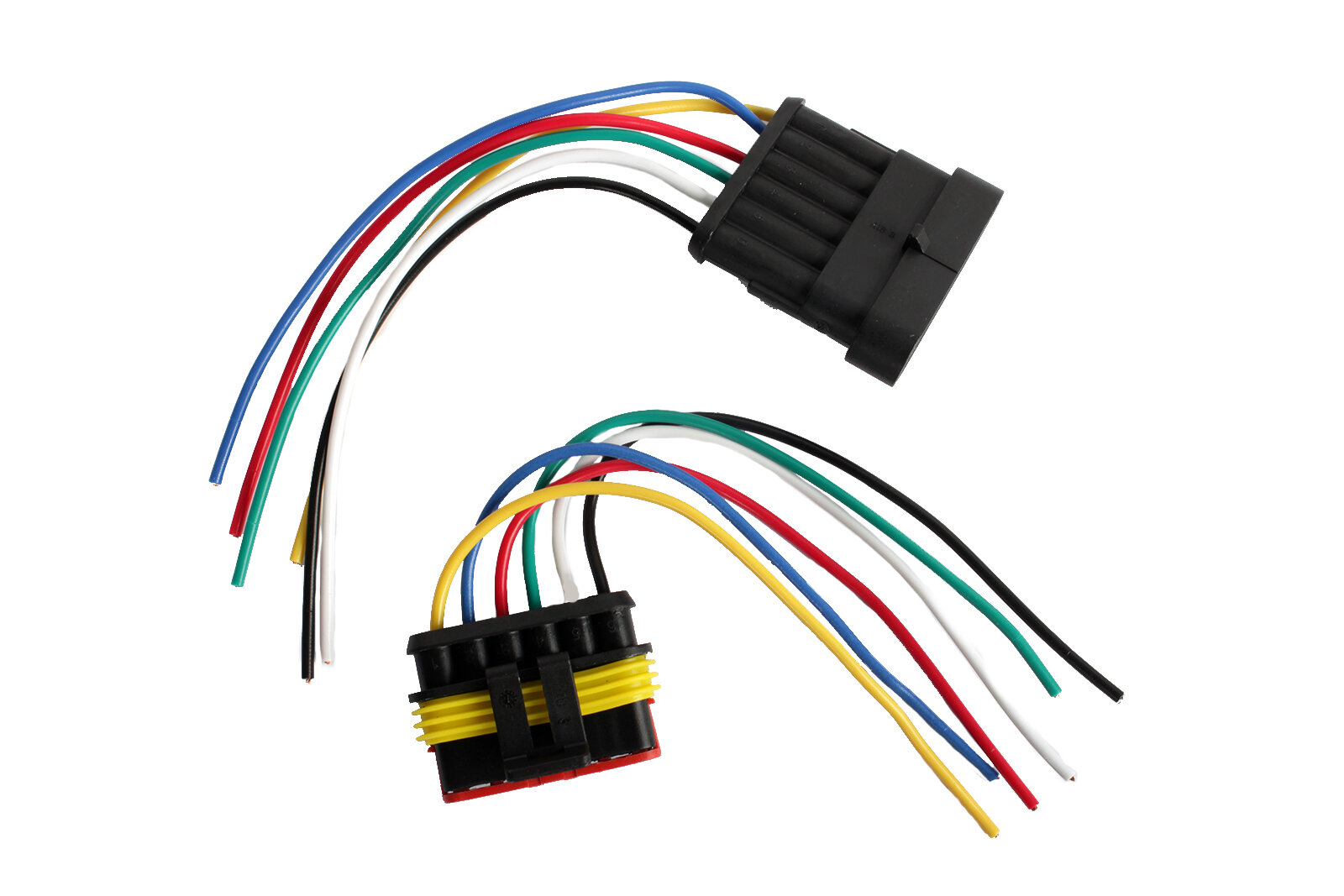 Разъем соединительный 6и-клеммный герметичный в сборе комплект 2 штуки