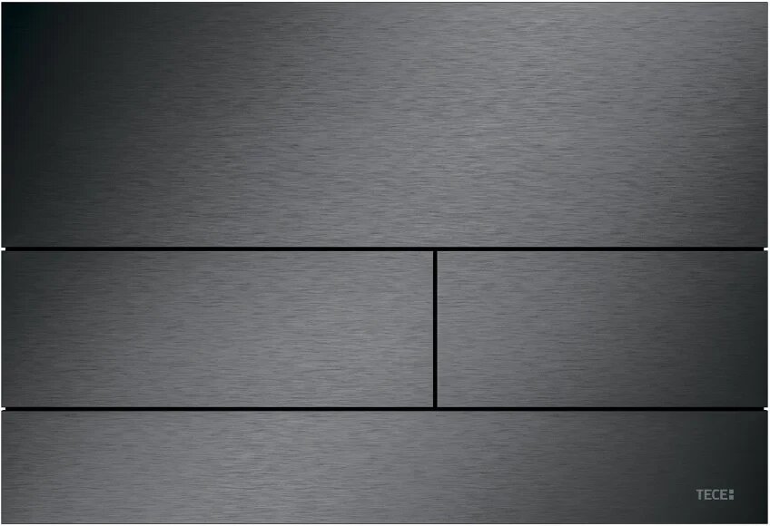 Кнопка смыва Tece TECEsquare II 9240846 для инсталляции, с покрытием против отпечатков пальцев, черный хром матовый