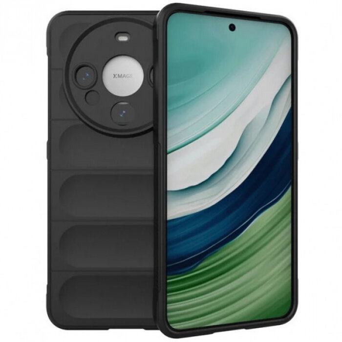 Flex Silicone Противоударный чехол для Huawei Mate 60 с защитой камеры и микрофиброй