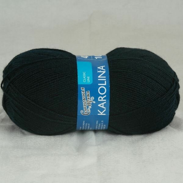 Пряжа Московская шерстопрядильная фабрика Каролина (Karolina) МШФ, матр. син. - 331, 100% акрил, 5 мотков, 100 г, 435 м.