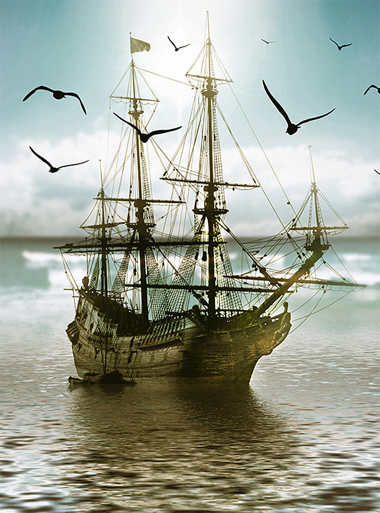 Фотообои Divino Decor "Штиль" А-040 200*238 фактура холст