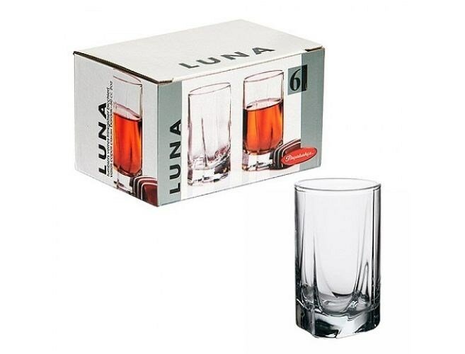 Набор стопок PSB 42043 луна 6шт 60мл