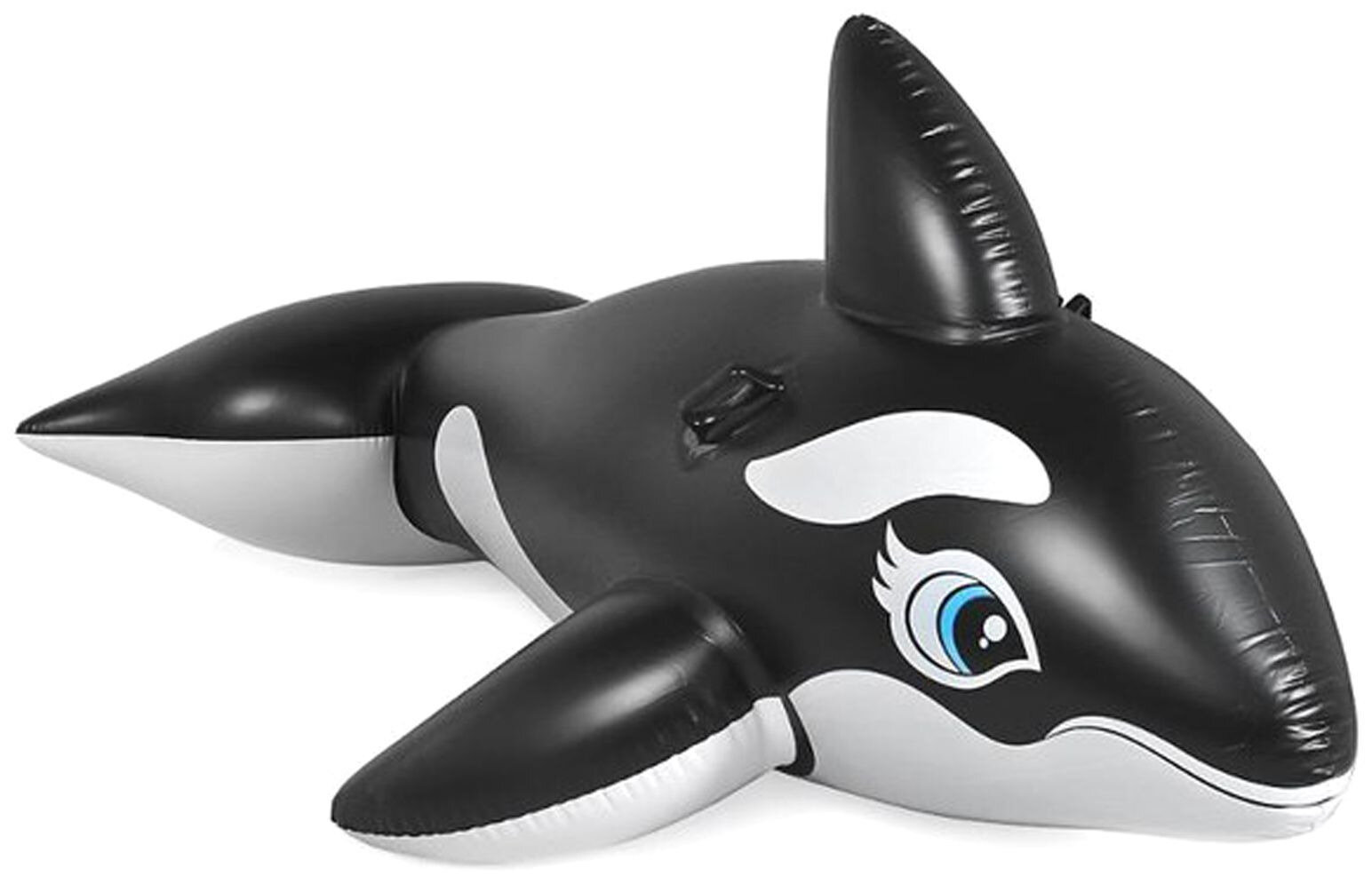 Детская большая надувная игрушка INTEX "Касатка", плот с ручками, пляжный матрас для плавания и купания, игр в воде, на суше и в бассейне, 193х119 см