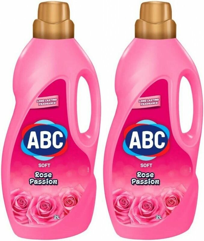 ABC Кондиционер для белья, Розы страсти, 2 л, 2 шт