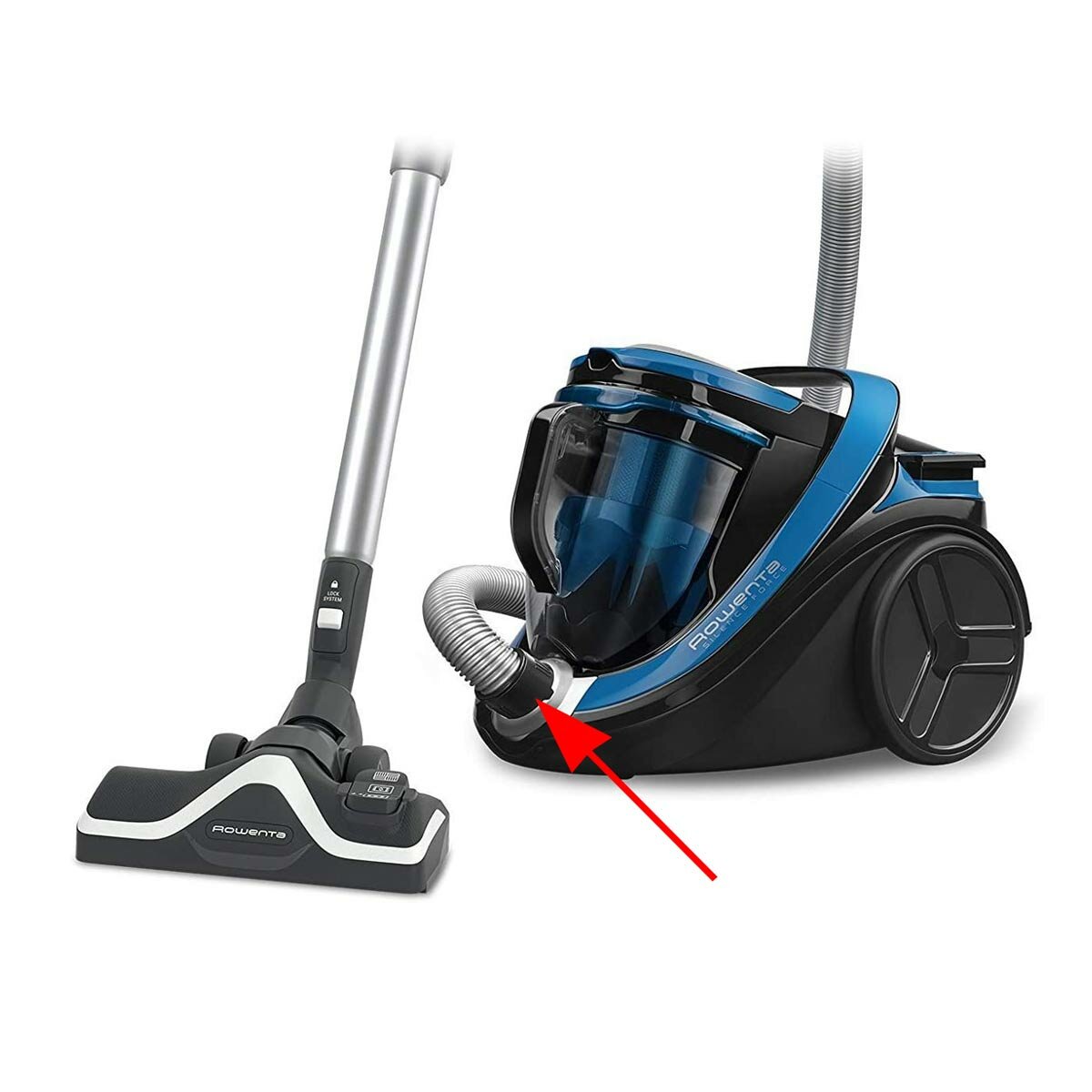 Защелка шланга для пылесоса Rowenta, Tefal IQ7777 и IQ7767 (RS-RT3508) — фото 1