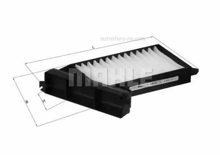 MAHLE LA384 Фильтр салонный Mitsubishi Galant VI (EA2) 9/96-->5/03
