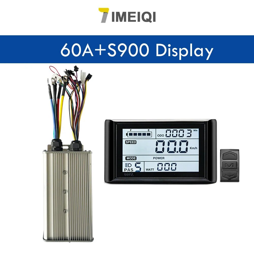 Контроллер для электровелосипеда IMEIQI 48V-72V 1000W-3000W 60A S900