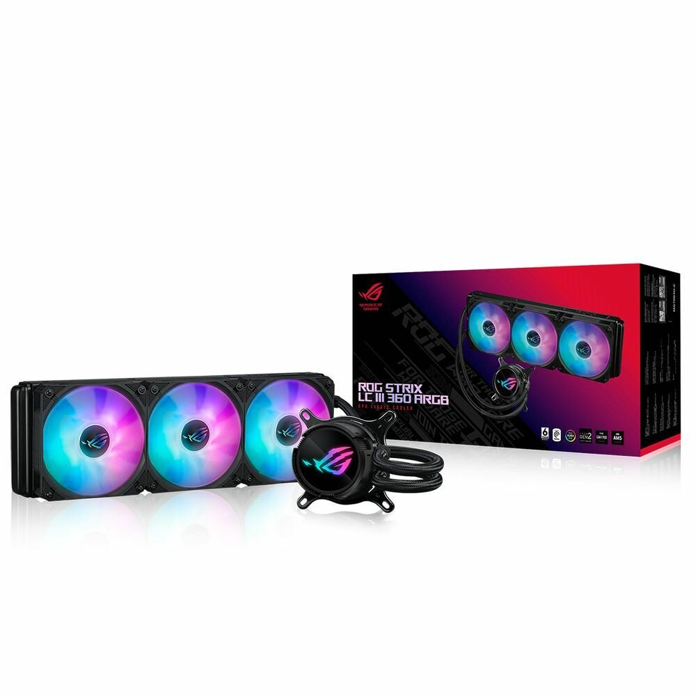 Жидкостная система охлаждения ASUS ROG STRIX LC III 360 ARGB /AIO COOLER, ASETEK, SIGRID V2, ARGB