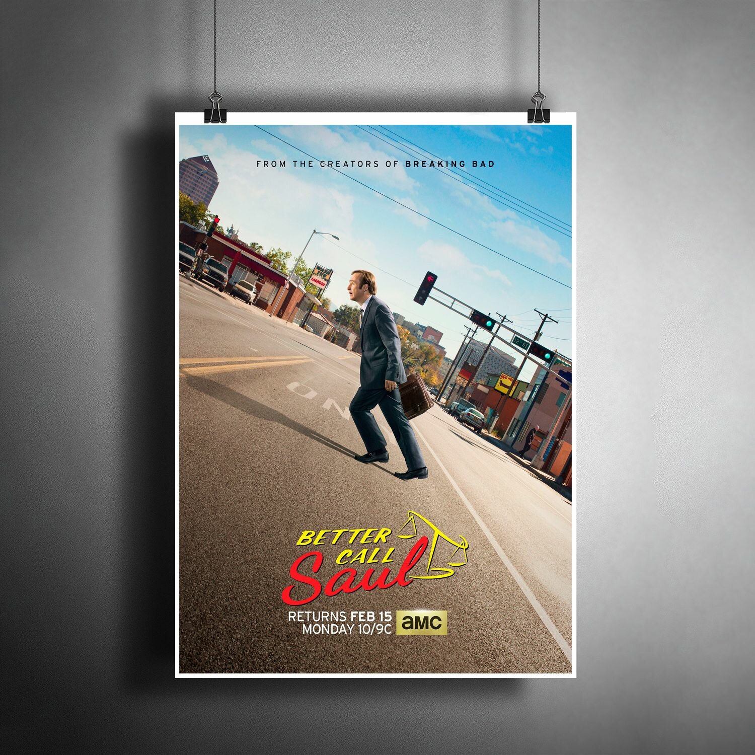 Постер плакат для интерьера "Сериал: Лучше звоните Солу. Better Call Saul" / Декор дома, офиса, комнаты, квартиры A3 (297 x 420 мм)