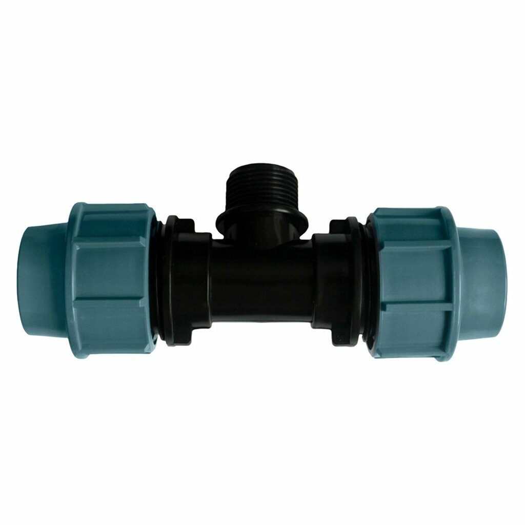 Тройник ПНД ITAL 32 мм x 1" наружная резьба, полиэтилен, для воды, Россия