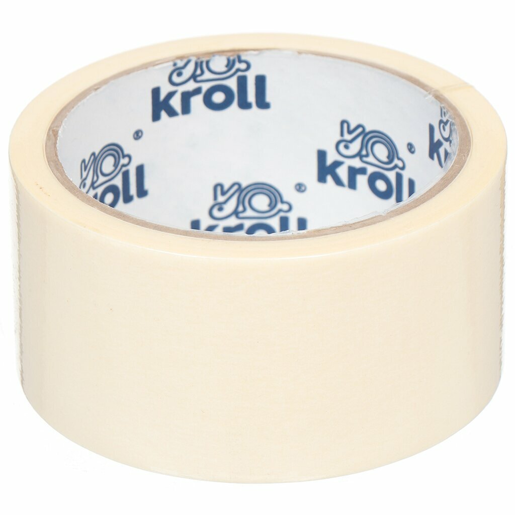 Лента малярная 48 мм, основа бумажная, 22 м, Kroll, крепированная, 011